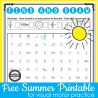 FREE Summer Visual Motor Practice | Free Homeschool Deals