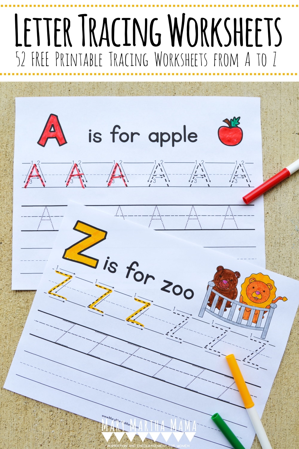 10 Best Free Printable Tracing Letters Printablee Com A Z Alphabet 