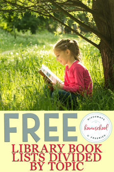 FREE Library Book Lists (Categorized by Topic) | Free Homeschool Deals