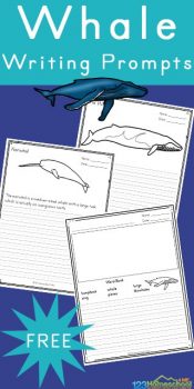 FREE Printable Whale Writing Prompts | Free Homeschool Deals