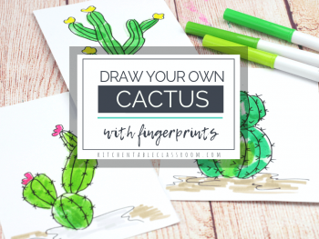 Make Your Own Cactus Drawing Art Activity | Free Homeschool Deals