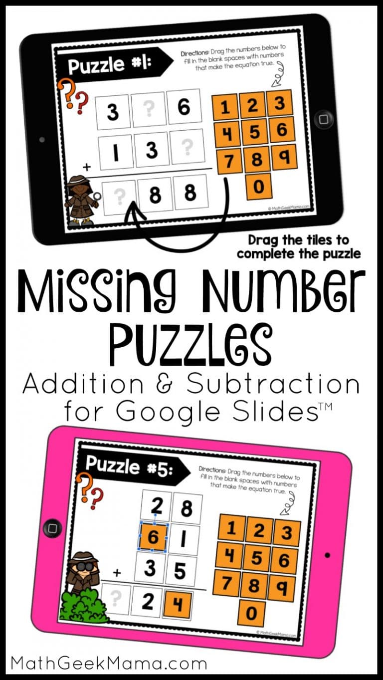 Addition and Subtraction FREE Google Slide Puzzles | Free Homeschool ...