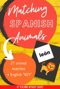 FREE Spanish Animals Matching Game | Free Homeschool Deals