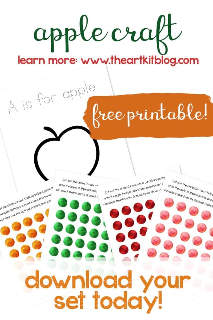 FREE Apple Craft Printable Template | Free Homeschool Deals