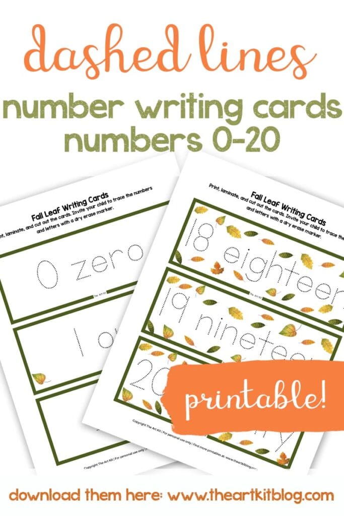 Fall Leaves Writing Numbers FREE Printables | Free Homeschool Deals