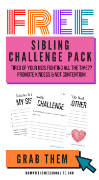 FREE Stop Sibling Rivalry Challenge | Free Homeschool Deals
