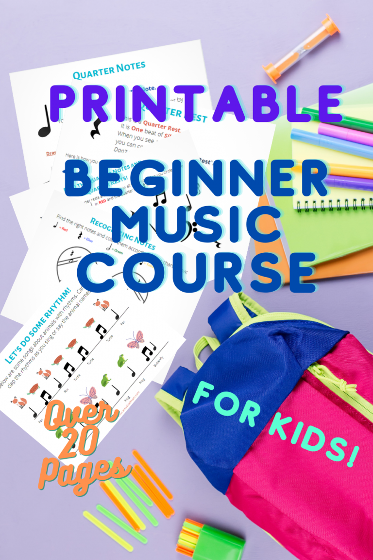 FREE Printable Music Course For Kids | Free Homeschool Deals