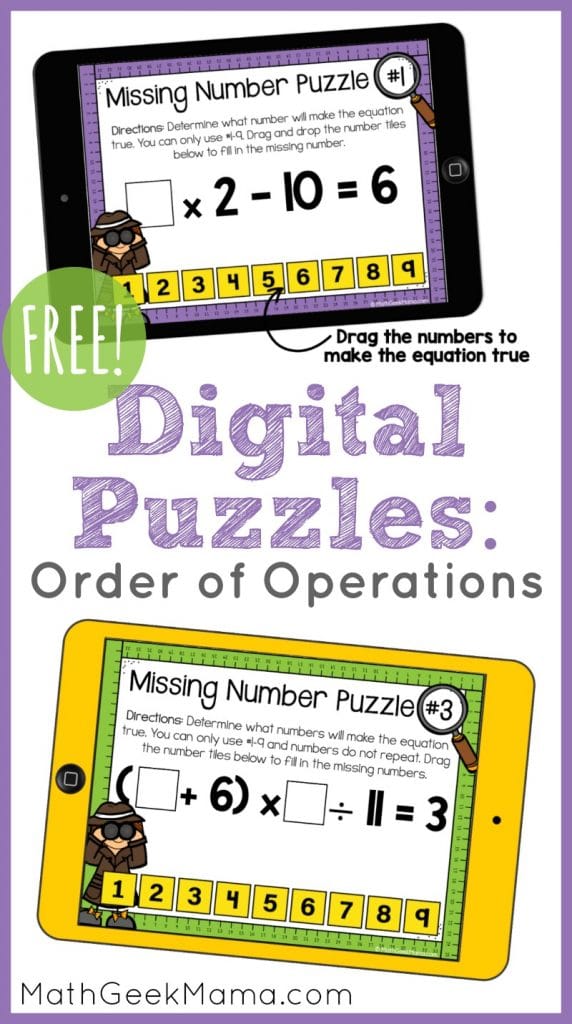 Order of Operations Math Activity | Free Homeschool Deals