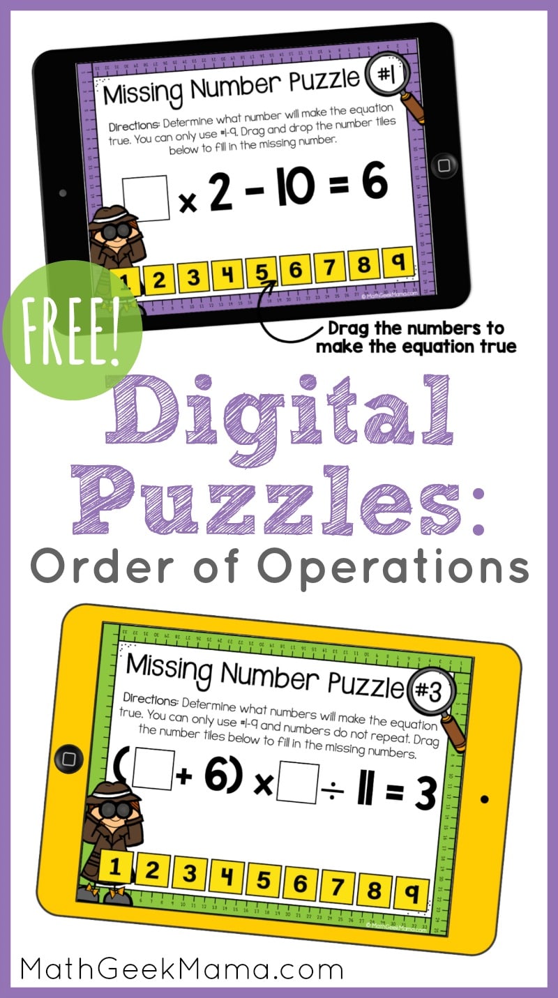 Order of Operations Math Activity | Free Homeschool Deals