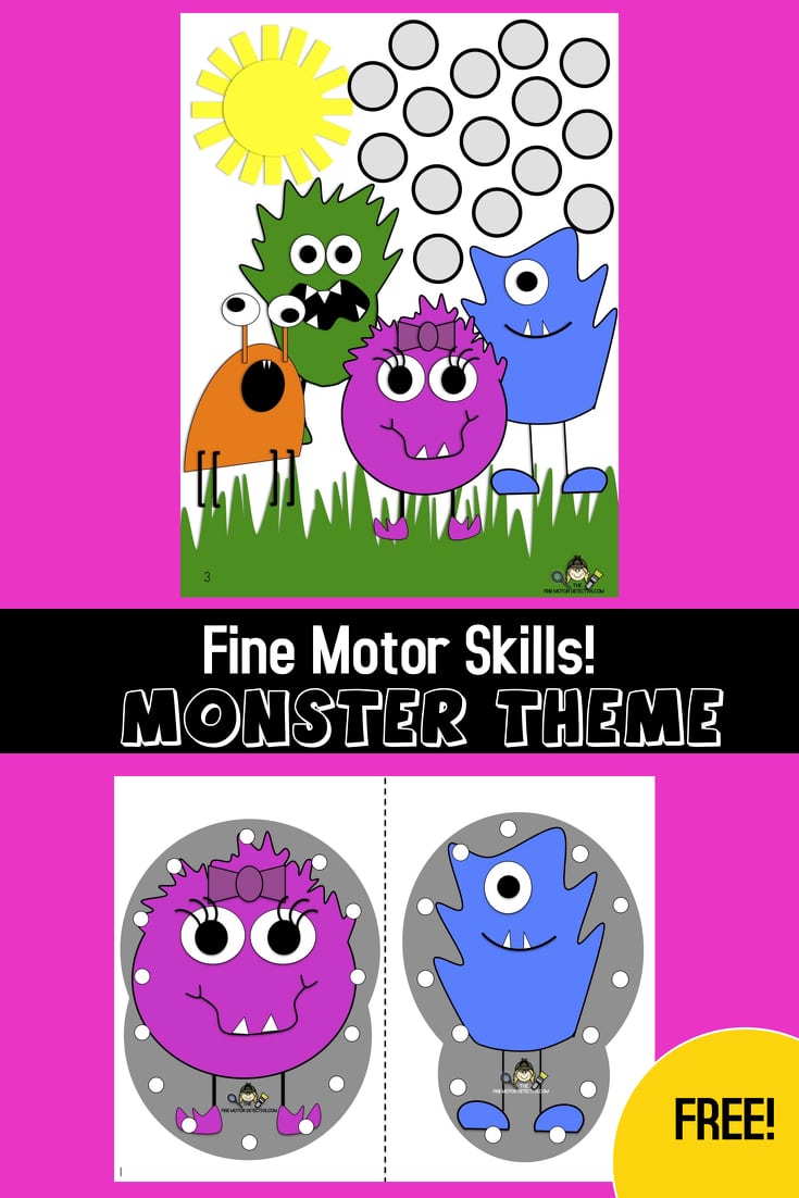 Monster Fine Motor Activities | Free Homeschool Deals