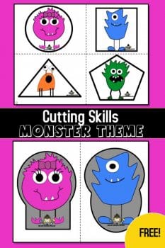 Monster Cutting Activities | Free Homeschool Deals