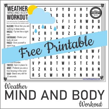 Weather Word Search Exercise Activity | Free Homeschool Deals