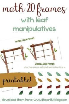FREE Woodland Math Ten Frames | Free Homeschool Deals