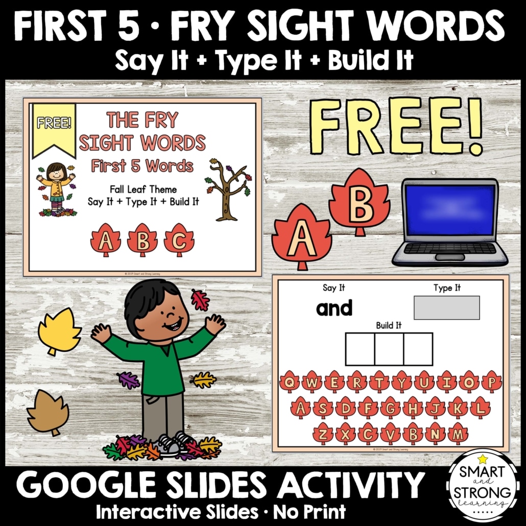 Digital Sight Words Activity | Free Homeschool Deals
