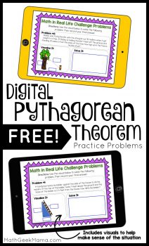 Pythagorean Theorem Digital Practice | Free Homeschool Deals