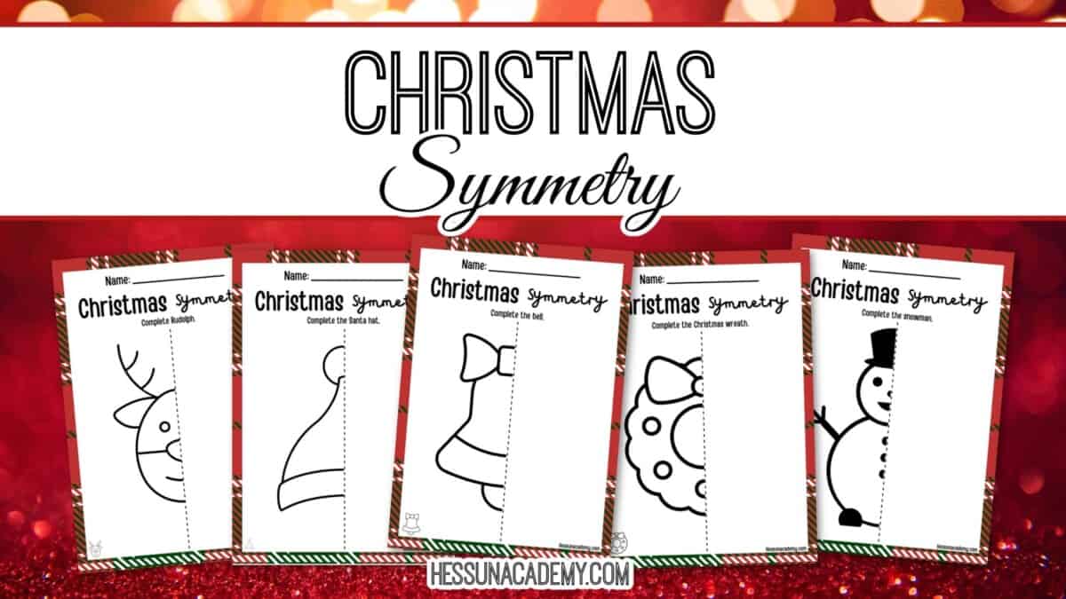 Symmetry Christmas Coloring Pages | Free Homeschool Deals