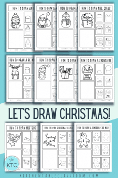 Kids Christmas Drawing Guides | Free Homeschool Deals