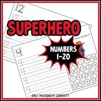 Free Superhero Number Worksheets | Free Homeschool Deals