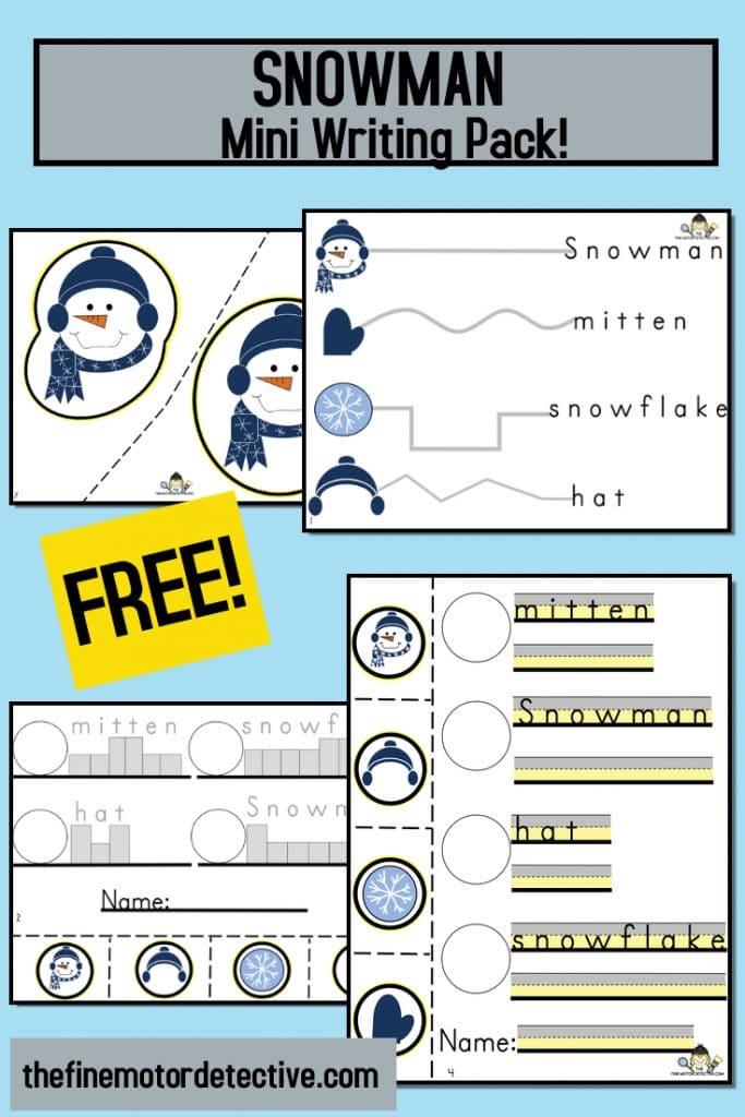 FREE Snowman Writing Activities | Free Homeschool Deals