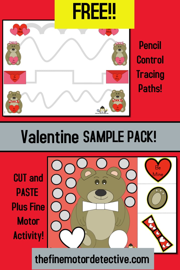 FREE Valentine's Day Fine Motor And Cutting Mini Pack | Free Homeschool ...