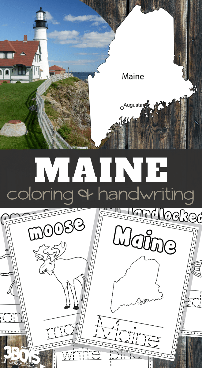 Free Maine Coloring Pages | Free Homeschool Deals