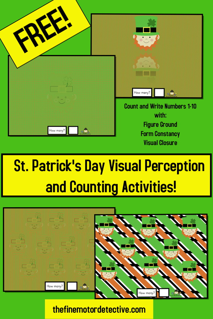 FREE St Patrick's Day Visual Perception Activity | Free Homeschool Deals