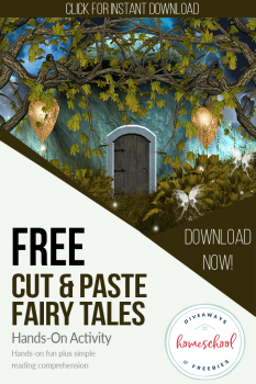 FREE Fairy Tales Cut & Paste Activity | Free Homeschool Deals