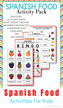 FREE Spanish Food Printable Activities | Free Homeschool Deals