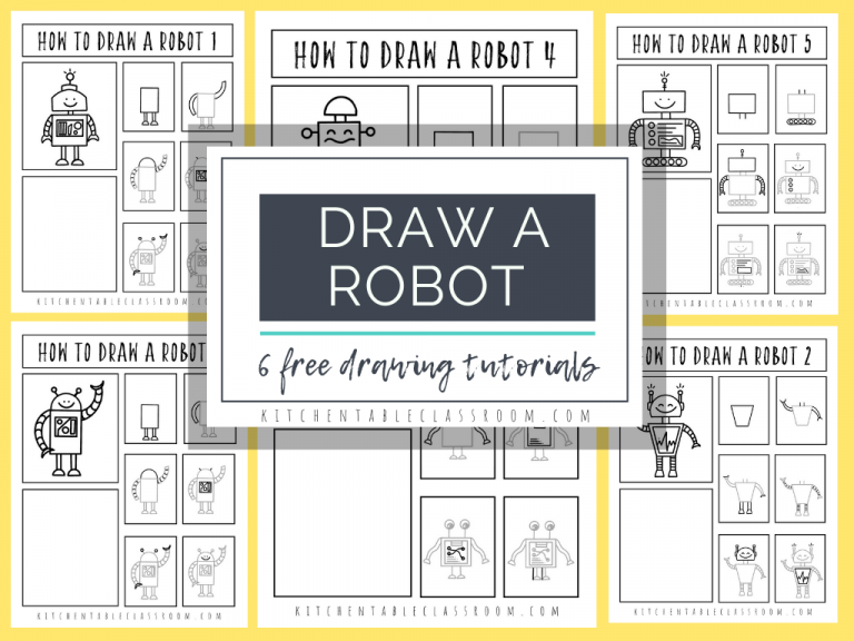 FREE Robot Drawing Downloads | Free Homeschool Deals