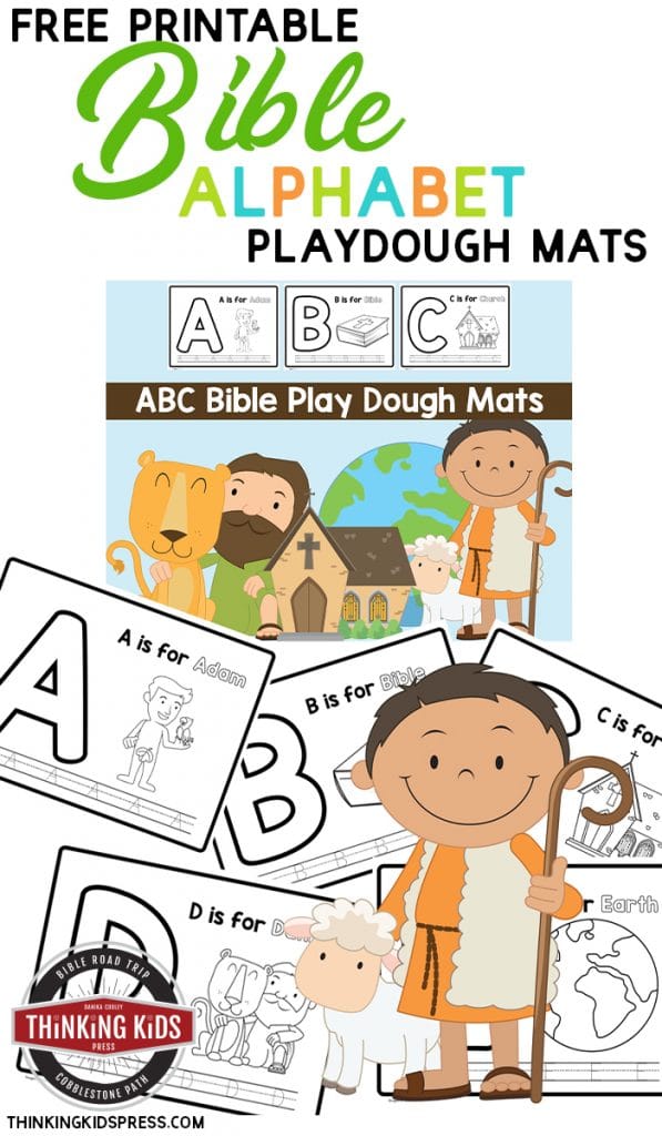 Alphabet Bible FREE Playdough Mats | Free Homeschool Deals