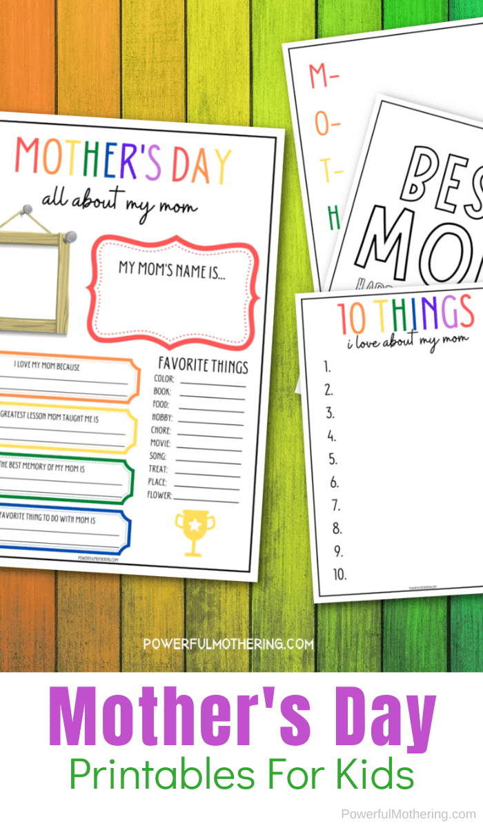 FREE Printable Mother’s Day Set | Free Homeschool Deals
