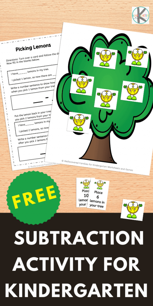 FREE Kindergarten Subtraction Activity | Free Homeschool Deals