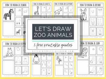 FREE Zoo Animal Drawing Tutorials | Free Homeschool Deals