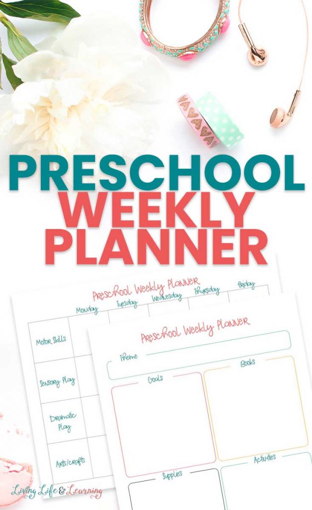 Weekly Planner Pages for Preschool | Free Homeschool Deals