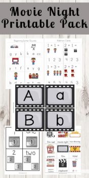 Preschool Movie Night Worksheets | Free Homeschool Deals