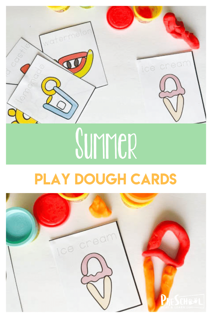 Preschool Summer Play Dough Mats | Free Homeschool Deals