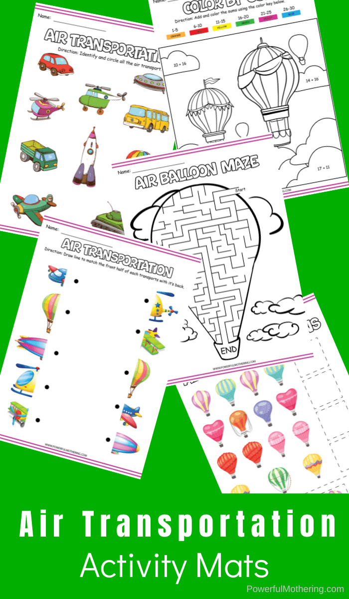 Free Air Transportation Worksheets | Free Homeschool Deals
