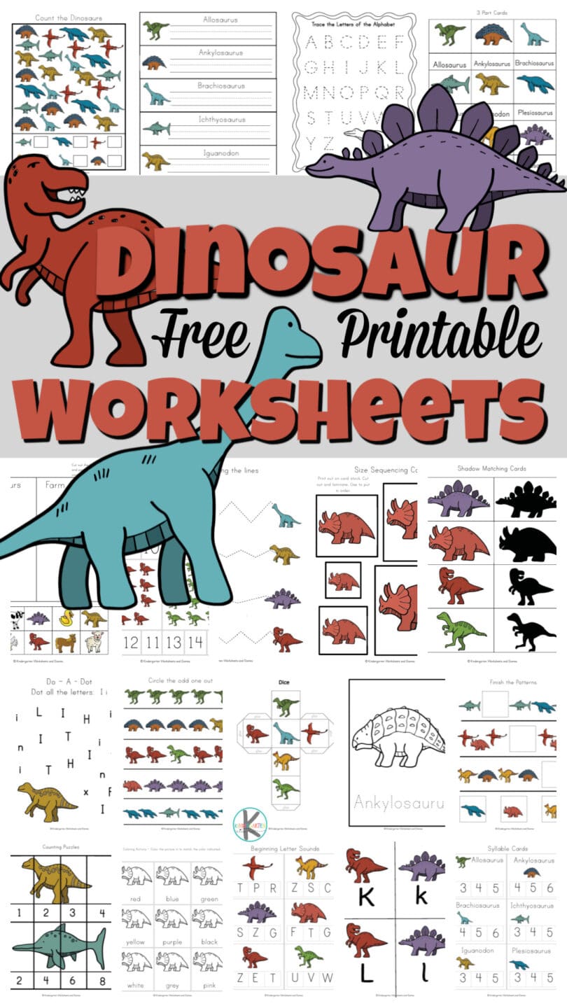 Early Learning Dinosaur Worksheets | Free Homeschool Deals