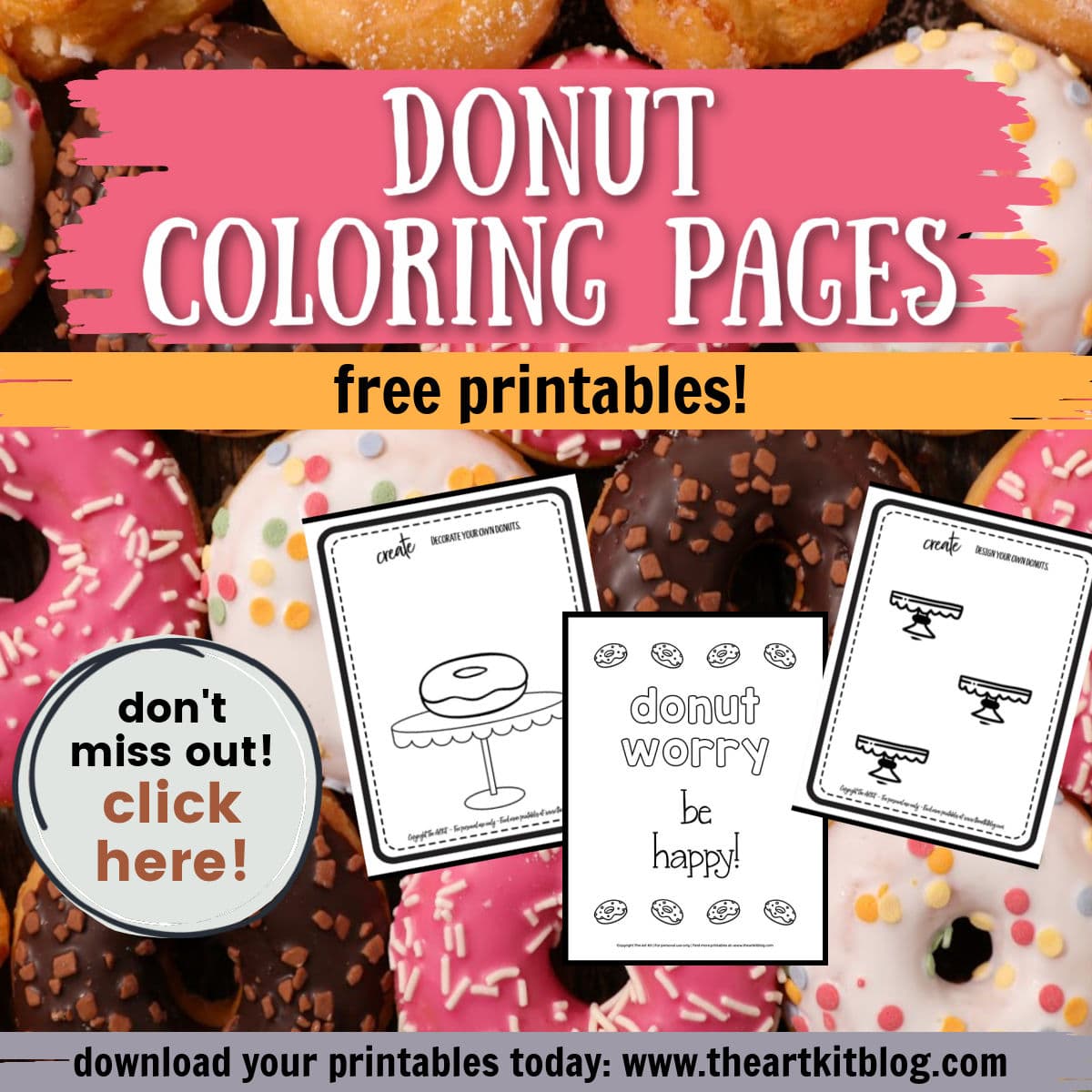 Free Donut Activity Pages | Free Homeschool Deals