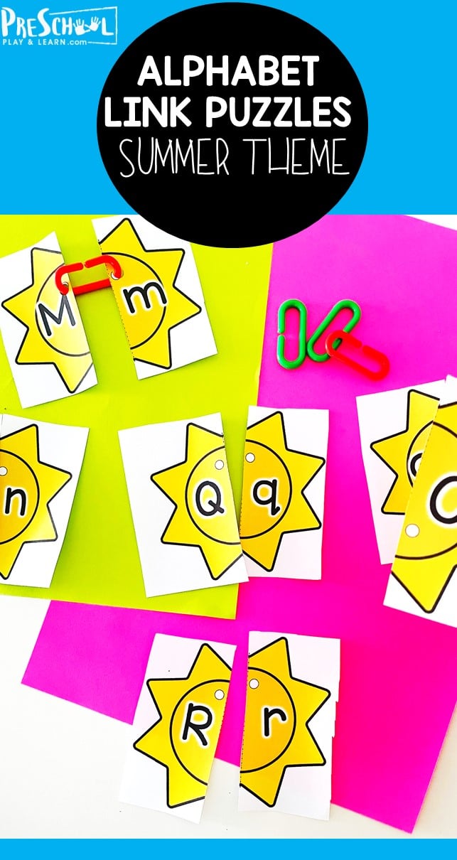 Summer Letter Matching Puzzles | Free Homeschool Deals