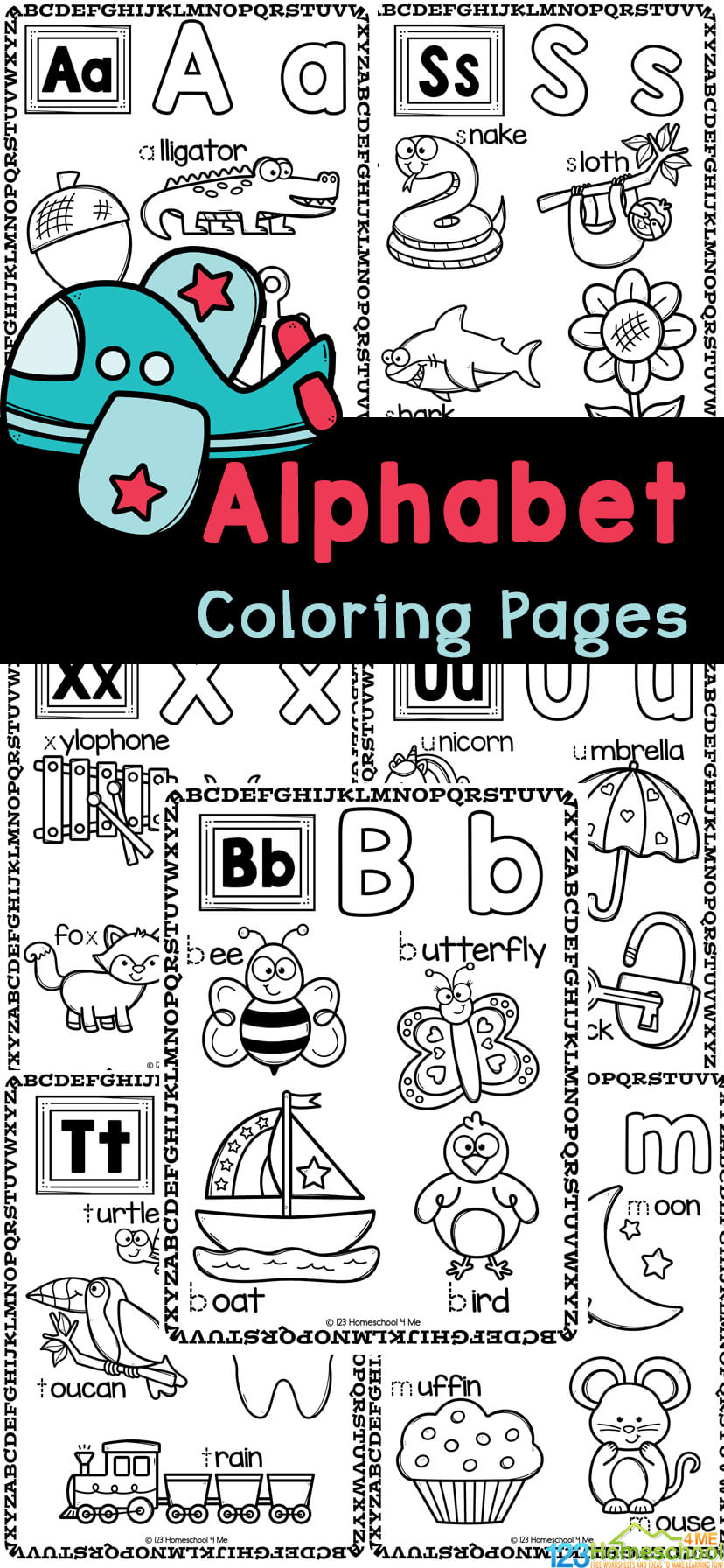 Alphabet Coloring Activity Sheets | Free Homeschool Deals