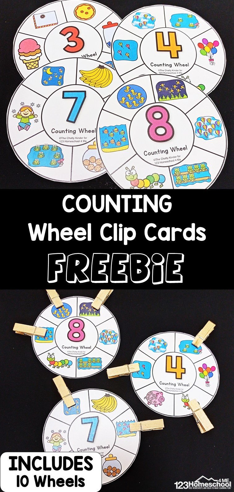 Preschool Clip Card Counting Activity | Free Homeschool Deals