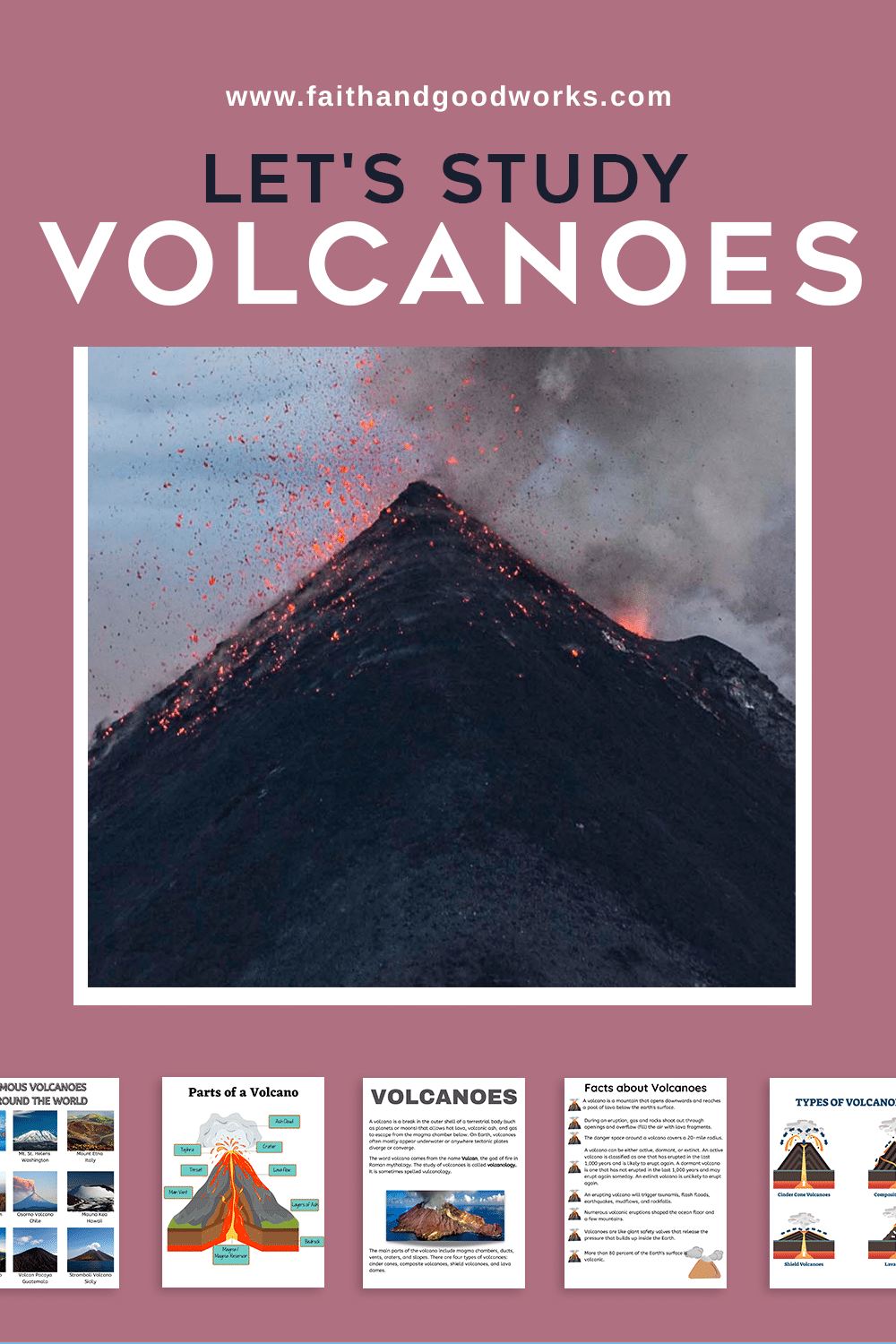 Volcano Unit Study Pages | Free Homeschool Deals