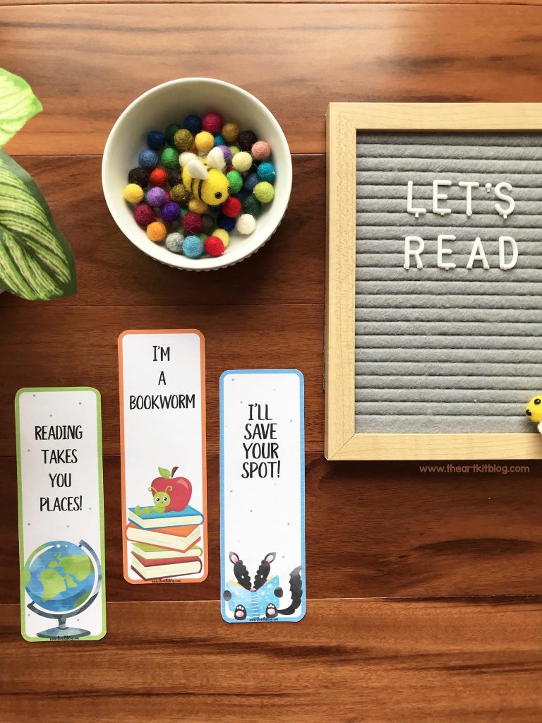 Kids' Colorful Reading Bookmarks | Free Homeschool Deals