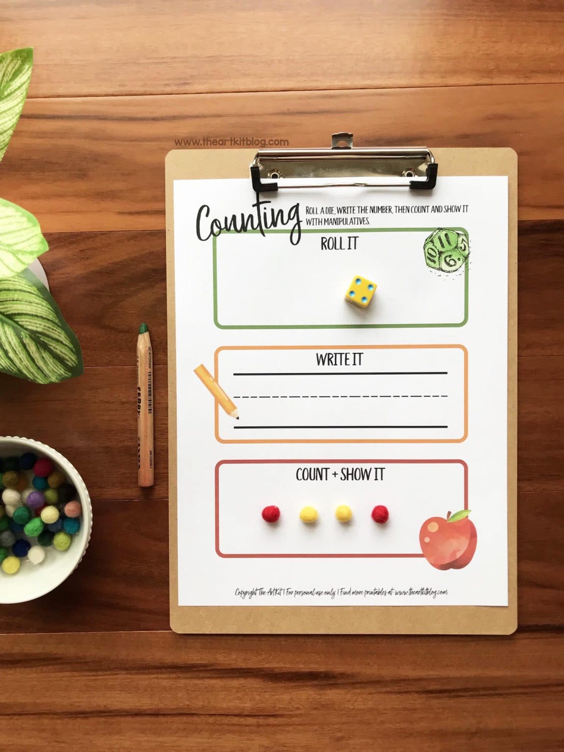 Preschool Write and Count Activity | Free Homeschool Deals