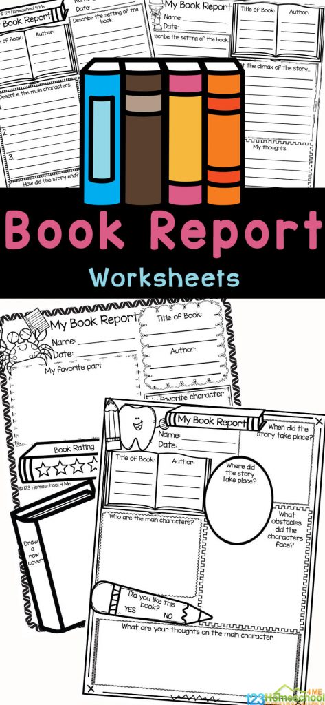 Third-Grade Book Report Worksheets | Free Homeschool Deals