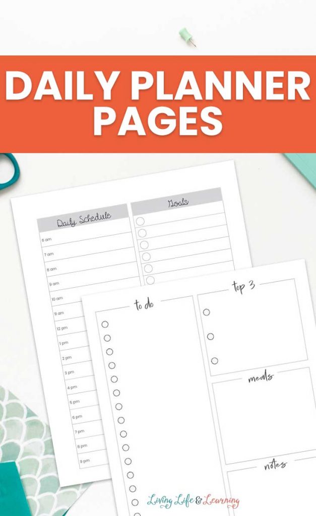 Free Homeschool Daily Planning Pages | Free Homeschool Deals