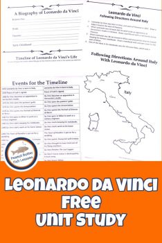 Leonardo da Vinci Learning Activity | Free Homeschool Deals