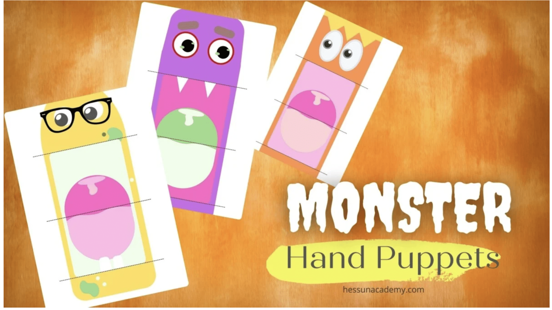 Free Monster Hand Puppets Activity | Free Homeschool Deals