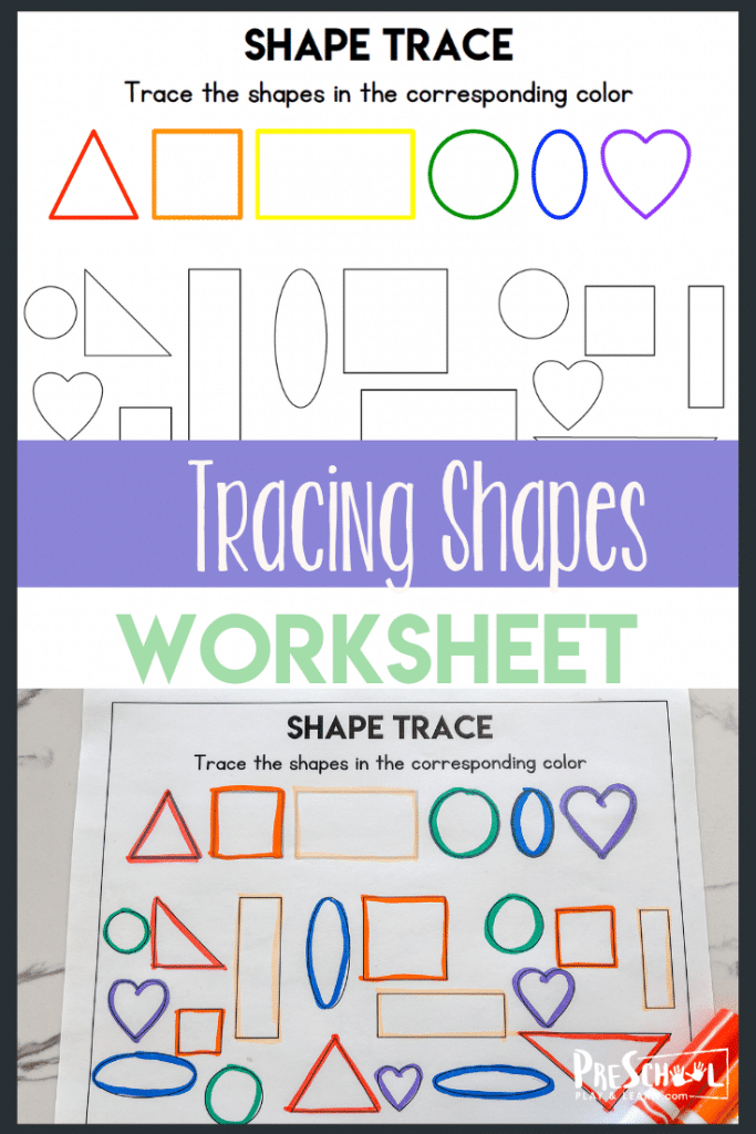 Preschool Shape Tracing Activity | Free Homeschool Deals